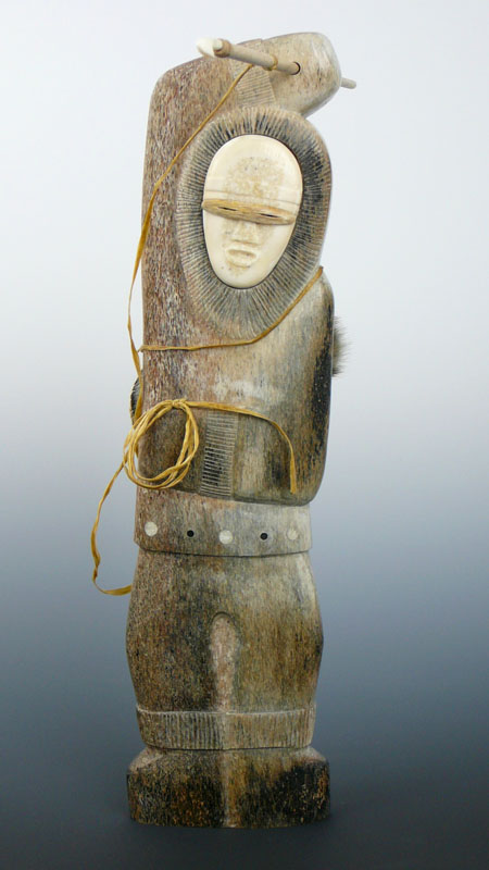 Whalebone Hunter - Roy Sockpick | Maruskiya's of Nome Alaska Native Art