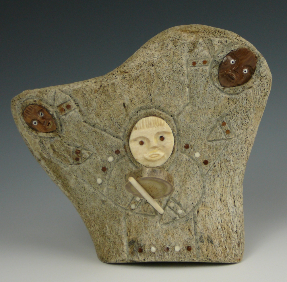 Drummer Relief Carving - Herbert Barr | Maruskiya's of Nome Alaska ...
