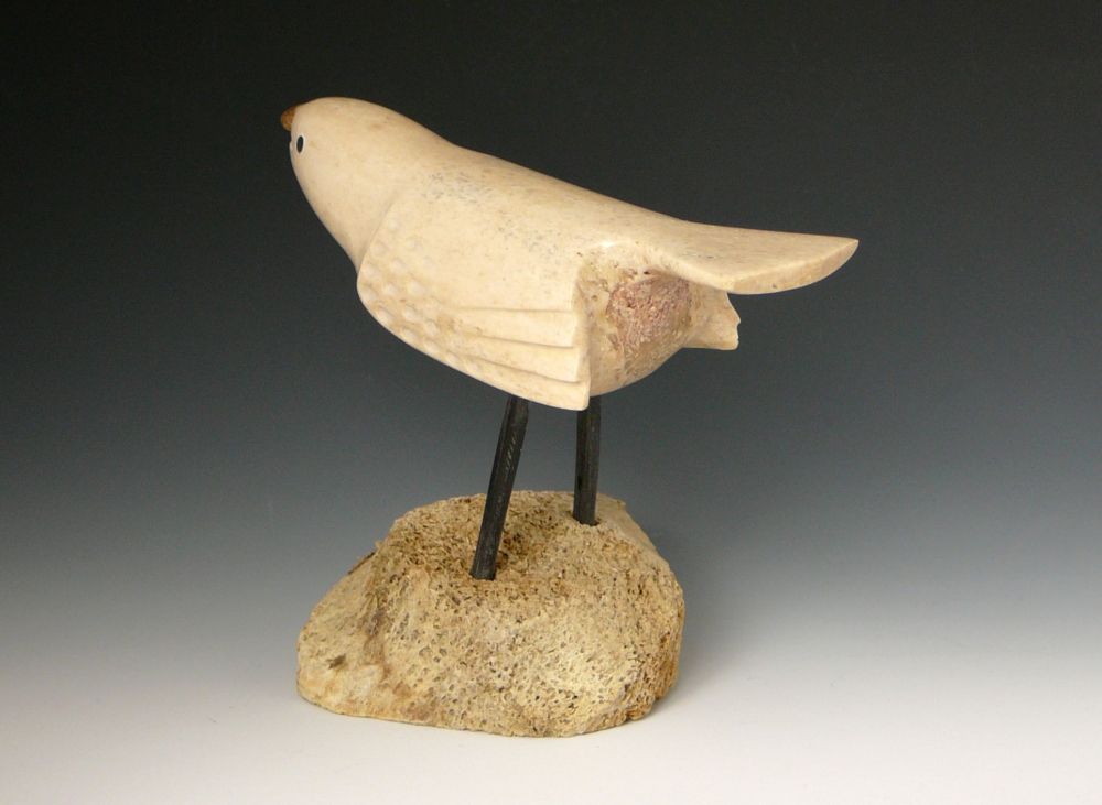 Snow Bunting - Aaron Oseuk Sr. | Maruskiya's of Nome Alaska Native Art