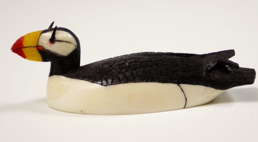 Horned Puffin - Ted Mayac Jr. | Maruskiya's of Nome Alaska Native Art