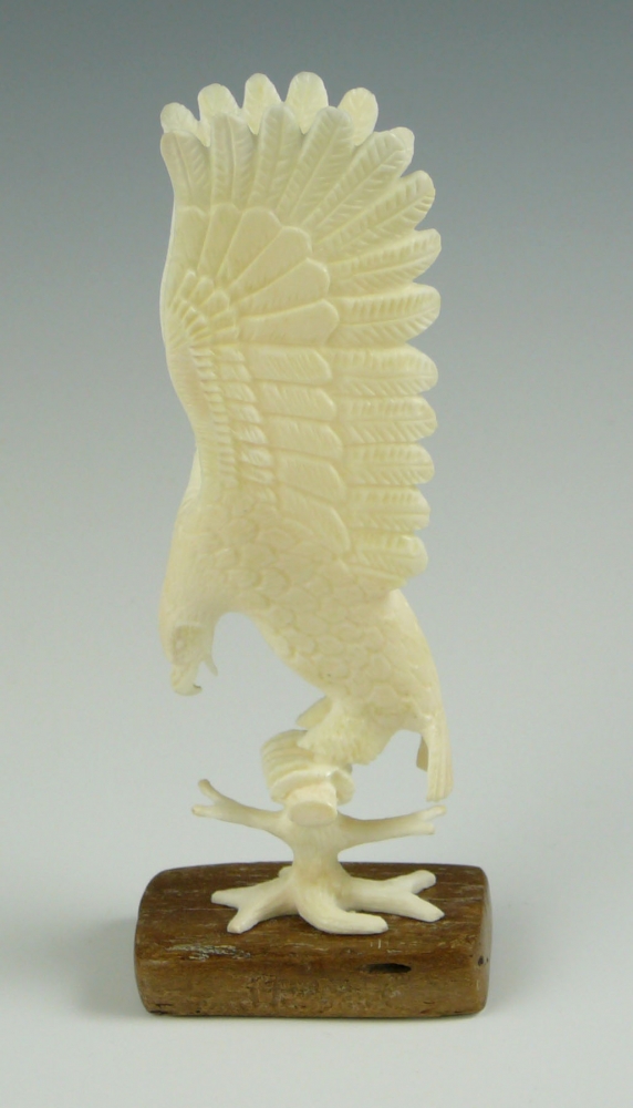 Eagle Landing - Fred Pushruk | Maruskiya's of Nome Alaska Native Art