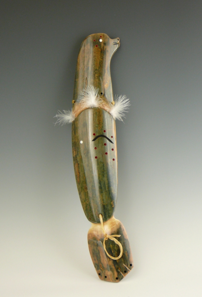 Singing Seal Shaman - Jerome Saclamana | Maruskiya's of Nome Alaska Native Art