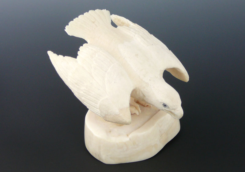 Ivory Diving Eagle - James Aningayou | Maruskiya's of Nome Alaska ...