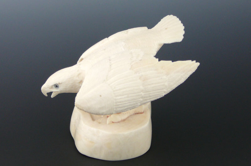 Ivory Diving Eagle - James Aningayou | Maruskiya's of Nome Alaska ...