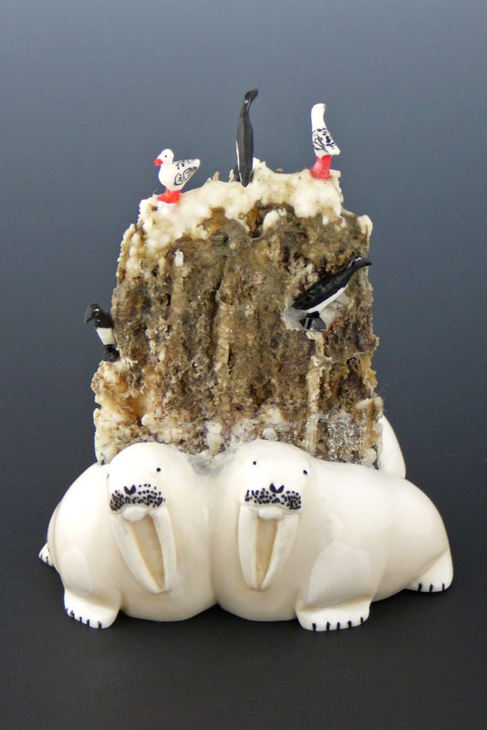 Two Walrus and Polar Bear Rookery - Teddy Pullock | Maruskiya's of Nome ...